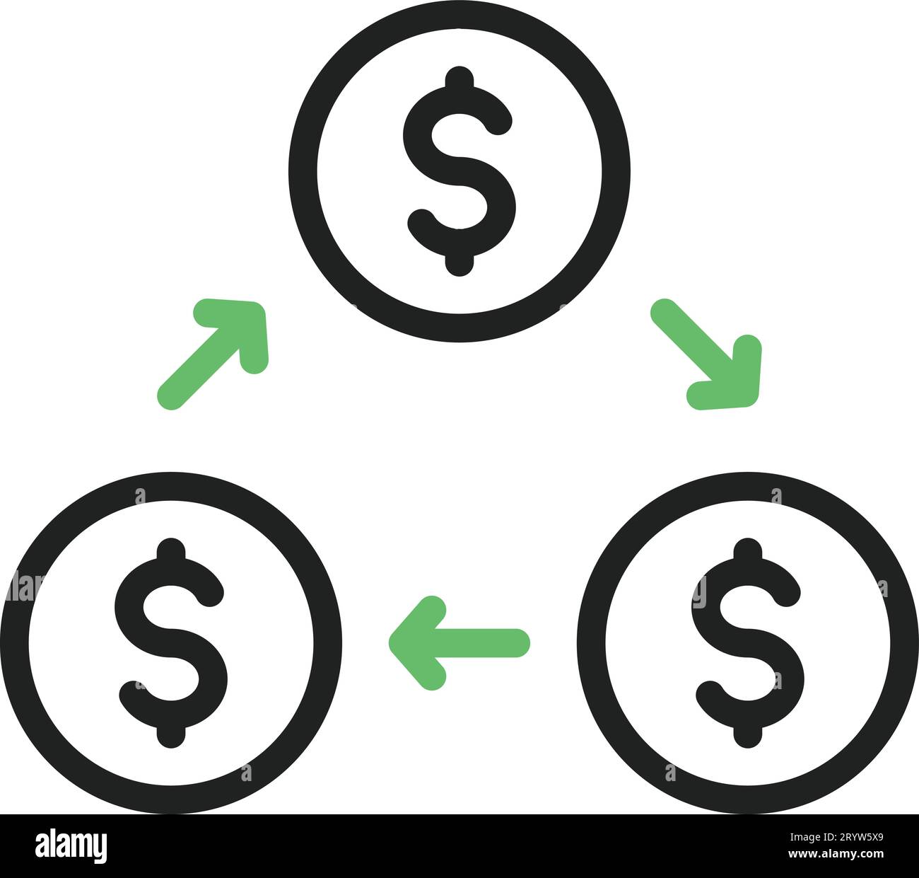 Cash Flow icon vector image Stock Vector Image & Art - Alamy