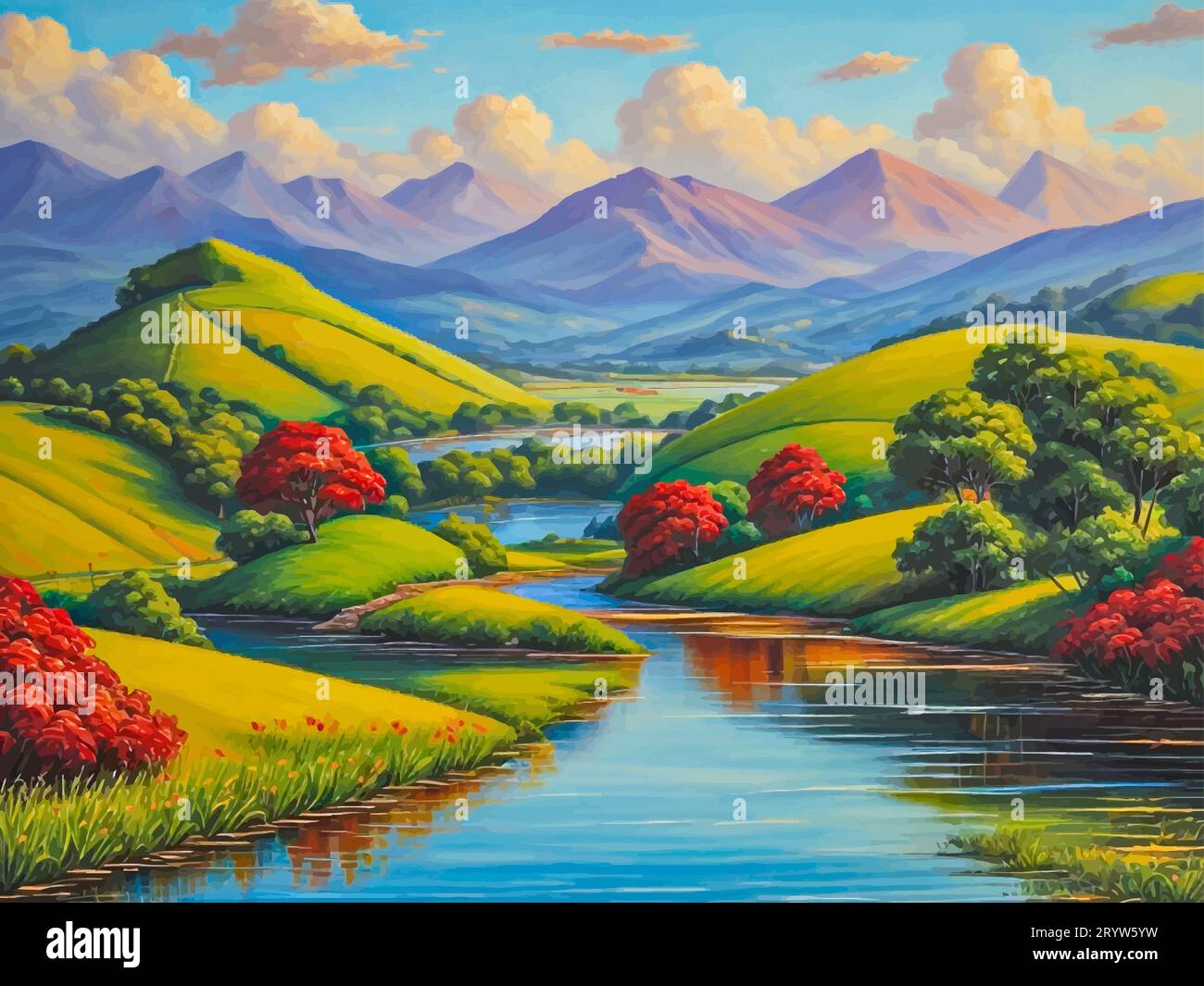 High resolution painting Stock Vector Images - Alamy