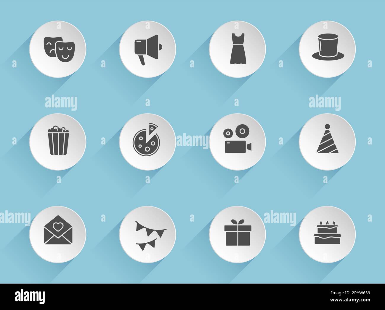 party vector icons Stock Vector Image & Art - Alamy