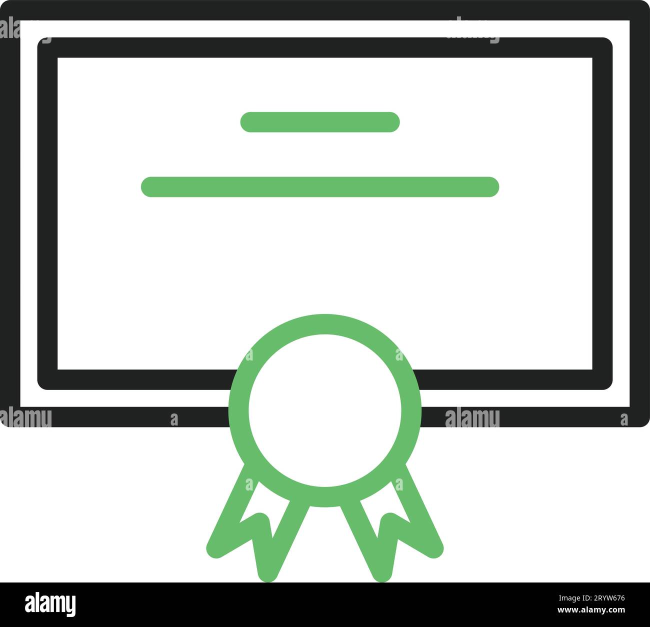 Certificate icon vector image Stock Vector Image & Art - Alamy