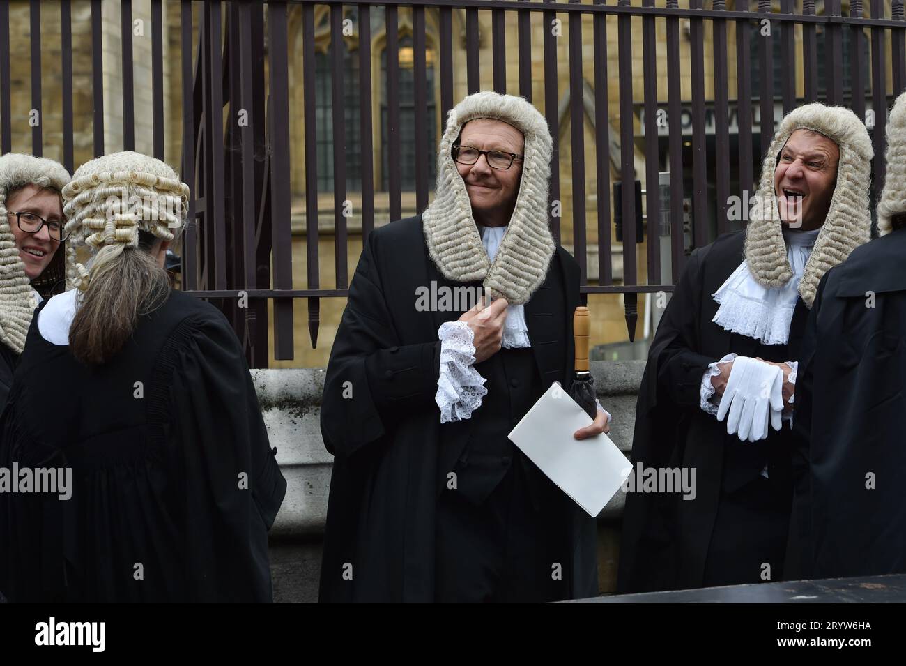 London, England, UK. 2nd Oct, 2023. Judges, key legal figures, and ...