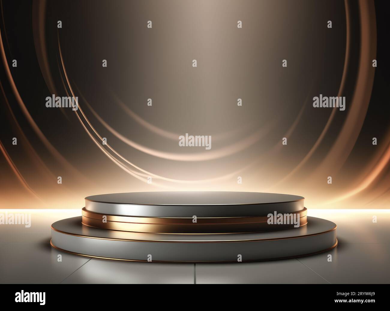 White luxury 3d podium hi-res stock photography and images - Alamy