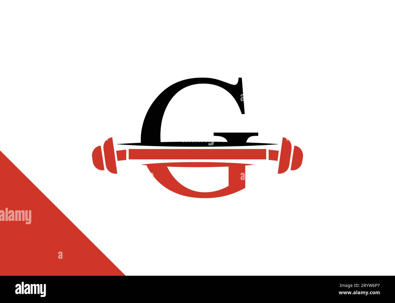 Letter G logo with barbell. fitness vector logo design for gym and ...