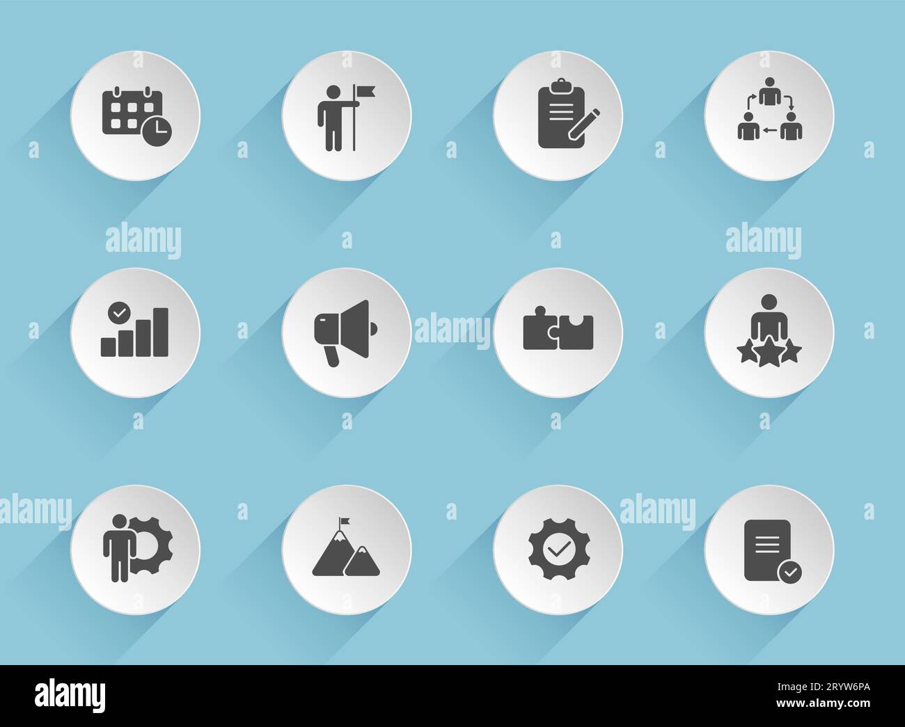 management vector icons Stock Vector Image & Art - Alamy