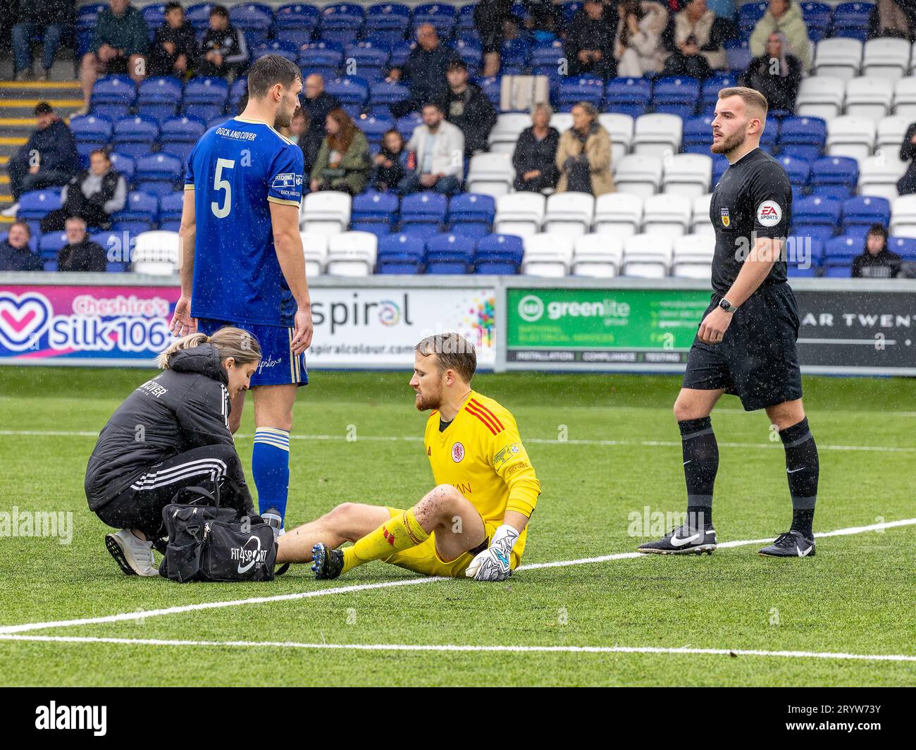 During the FA Cup match against Warrington Rylands FC Macclesfield ...