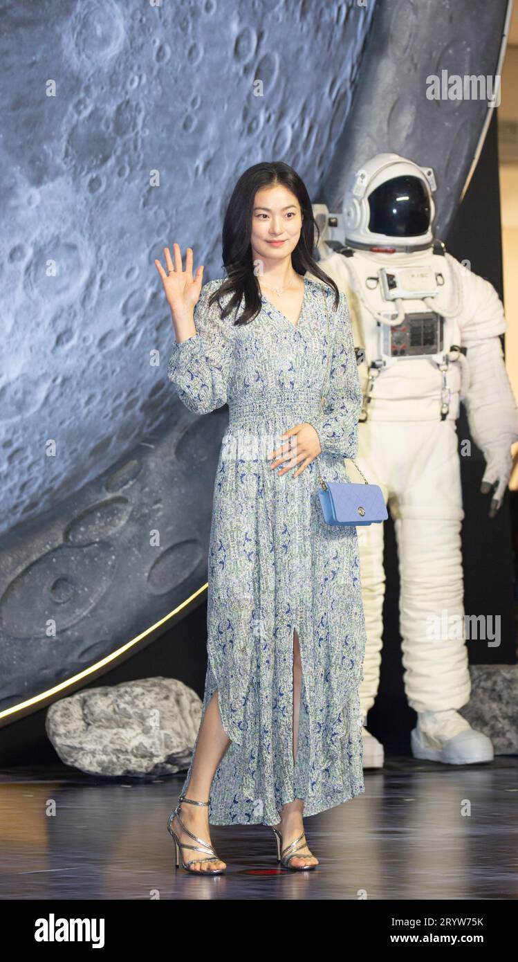 Ok Ja-Yeon, July 25, 2023 : Actress Ok Ja-Yeon poses at the red carpet ...