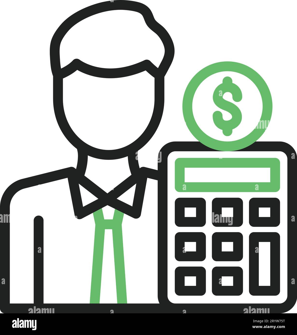 Budgeting icon Cut Out Stock Images & Pictures - Alamy