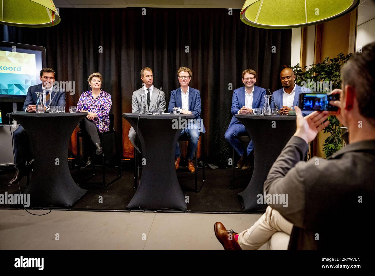 THE HAGUE - Robert van Asten (alderman d66), Marielle Vavier (alderman ...