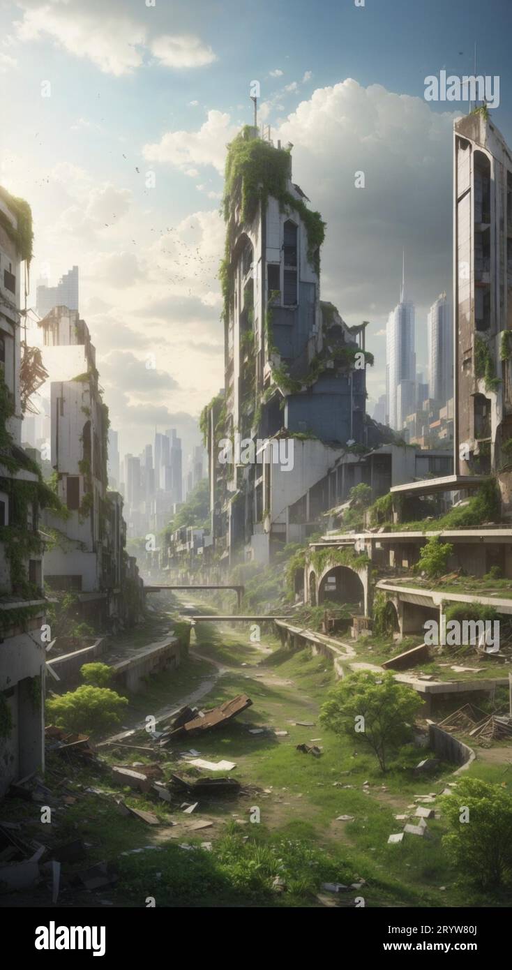 Post apocalyptic scene hi-res stock photography and images - Alamy