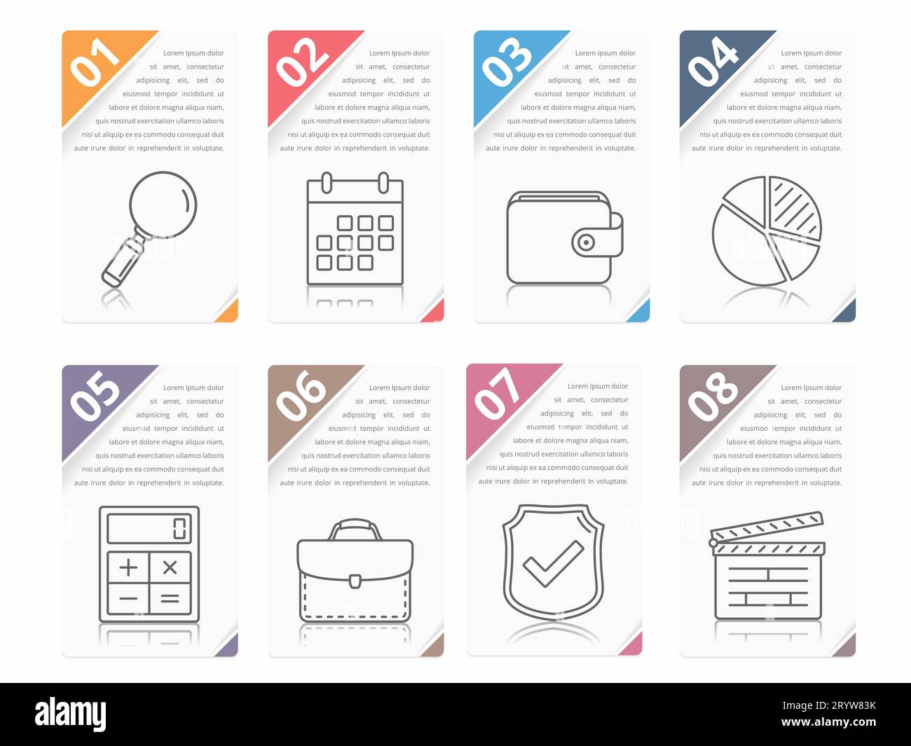 Seven step infographic vertical hi-res stock photography and images - Alamy