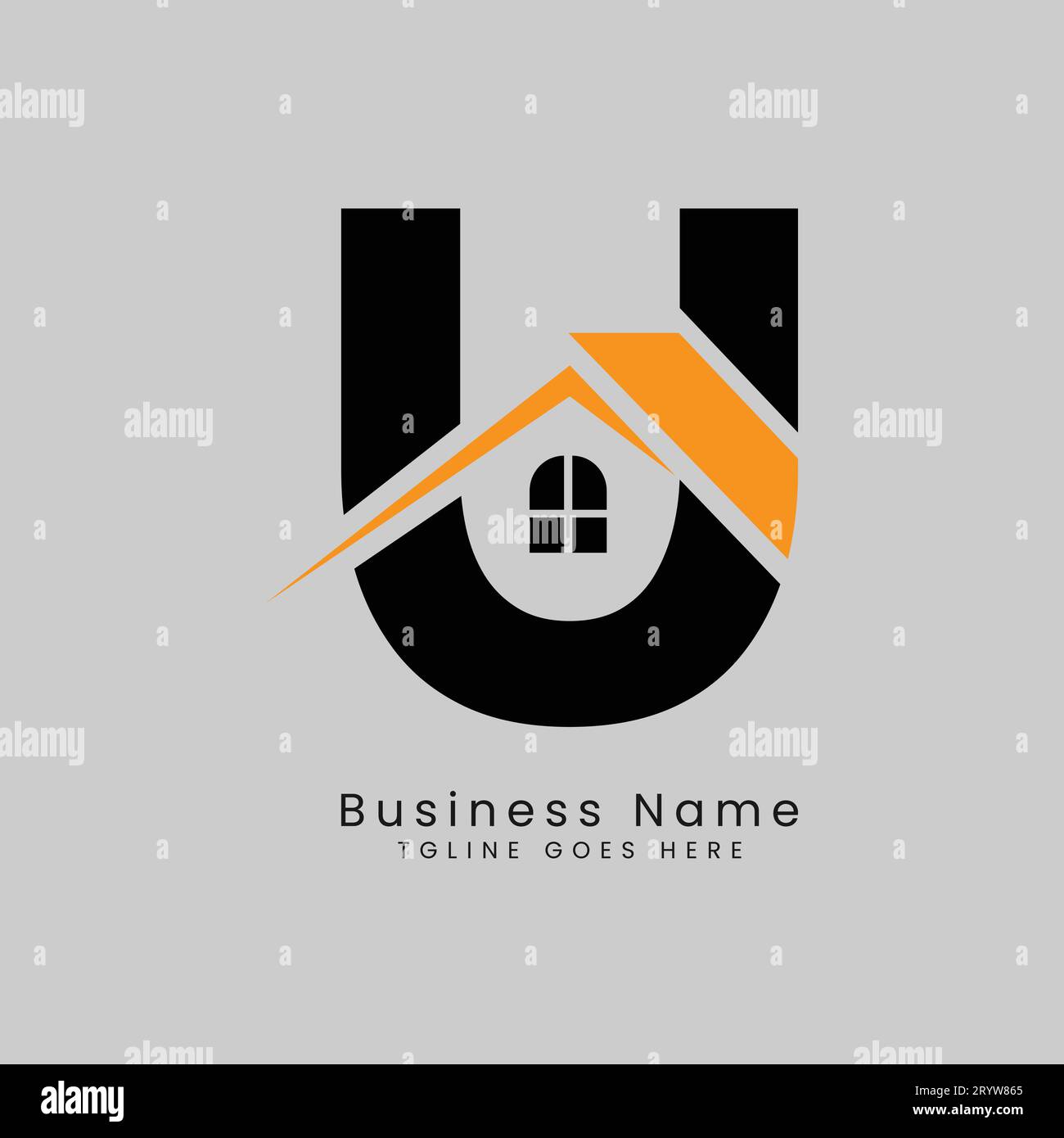 U Letter Real Estate Logo, Vector illustration Template Concept Design ...