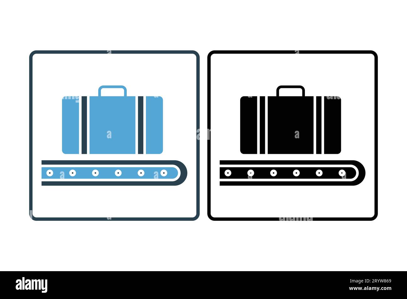 Luggage carousel Stock Vector Images - Alamy