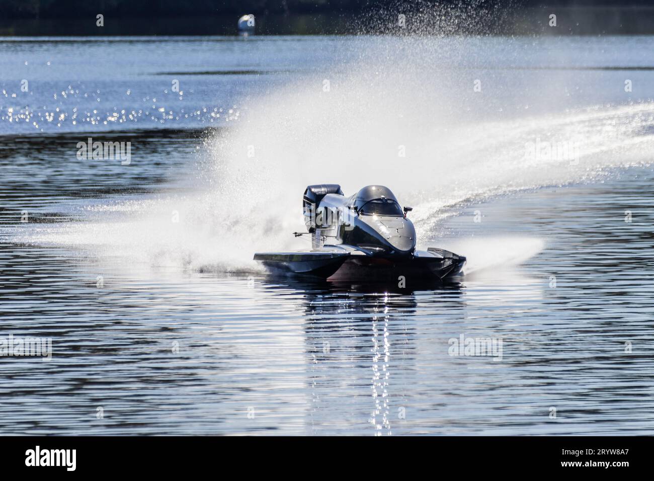Powerboat racing at Vila Velha de Ródão, during the Grand Prix of ...