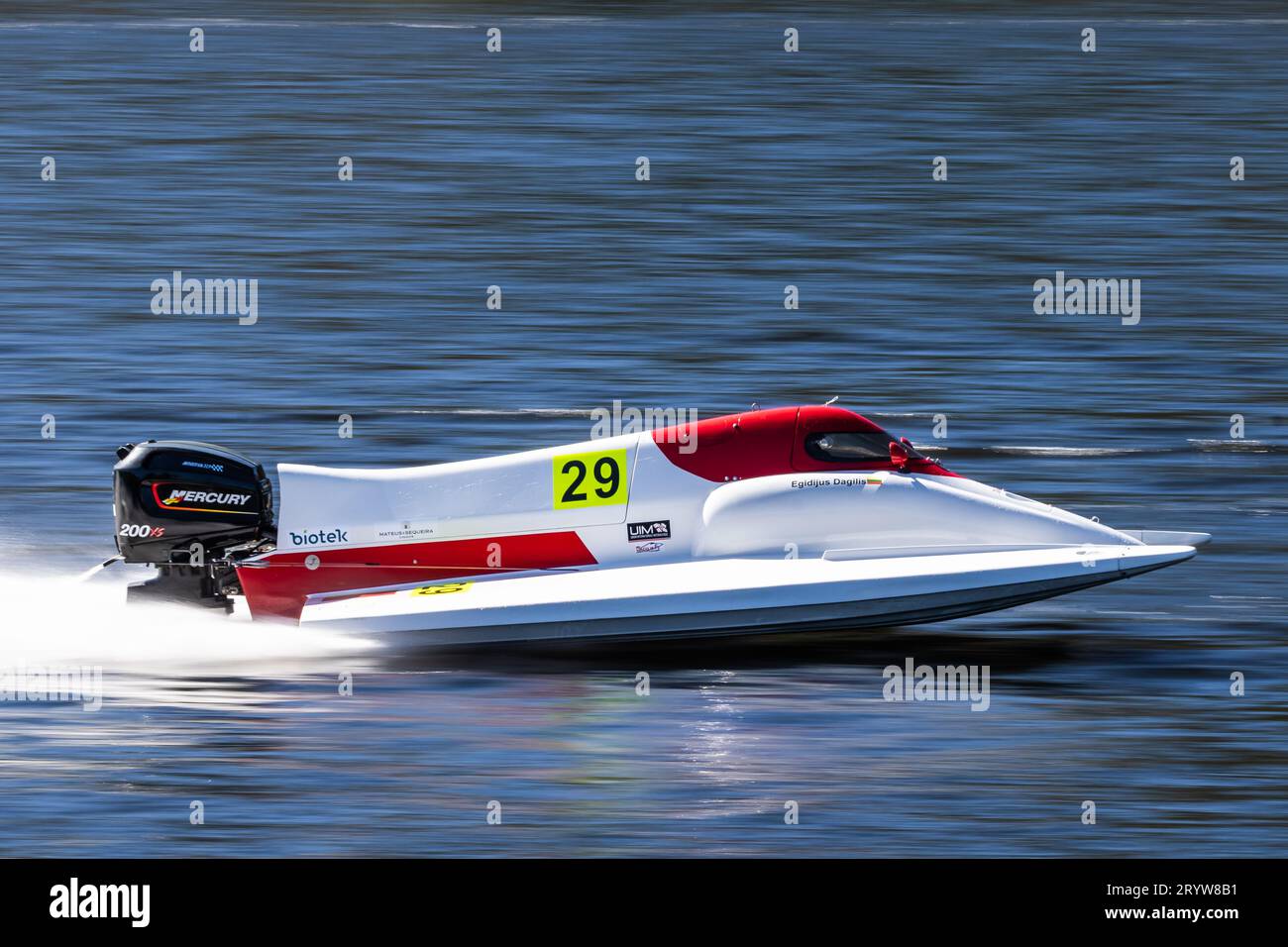 Powerboat racing at Vila Velha de Ródão, during the Grand Prix of ...