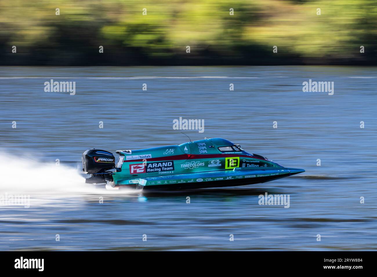 Powerboat racing at Vila Velha de Ródão, during the Grand Prix of ...