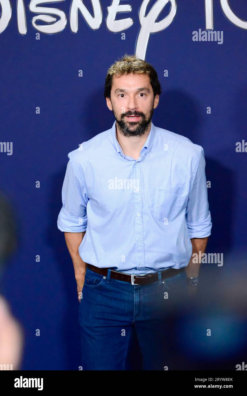 Sergio Llull, attended the Disney 100 years anniversary Gala concert at ...