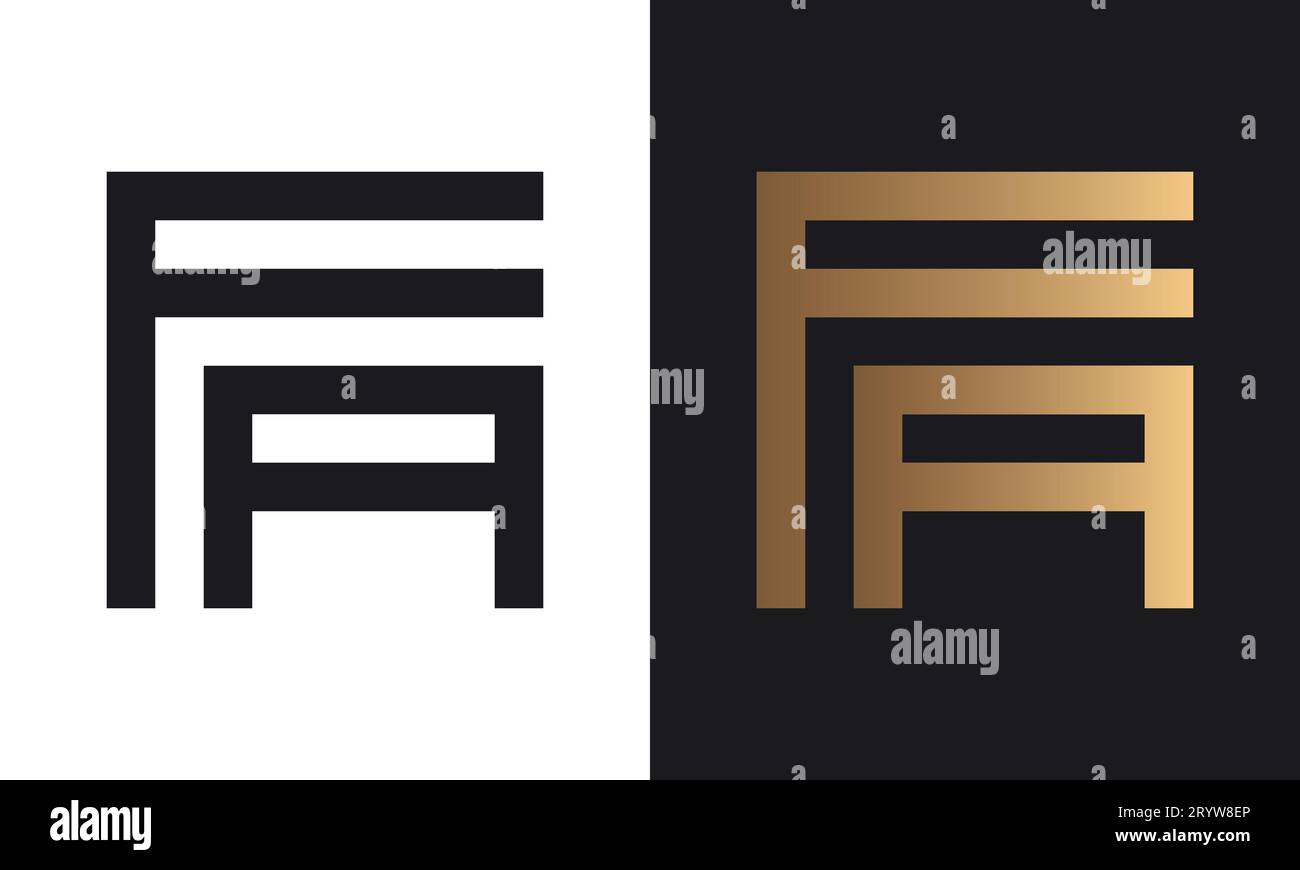 Fa letter logo design hi-res stock photography and images - Alamy
