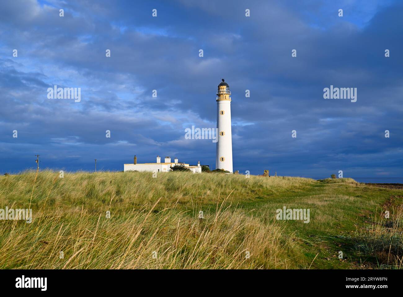 Barns Ness Lighthouse east Lothian Stock Photo - Alamy