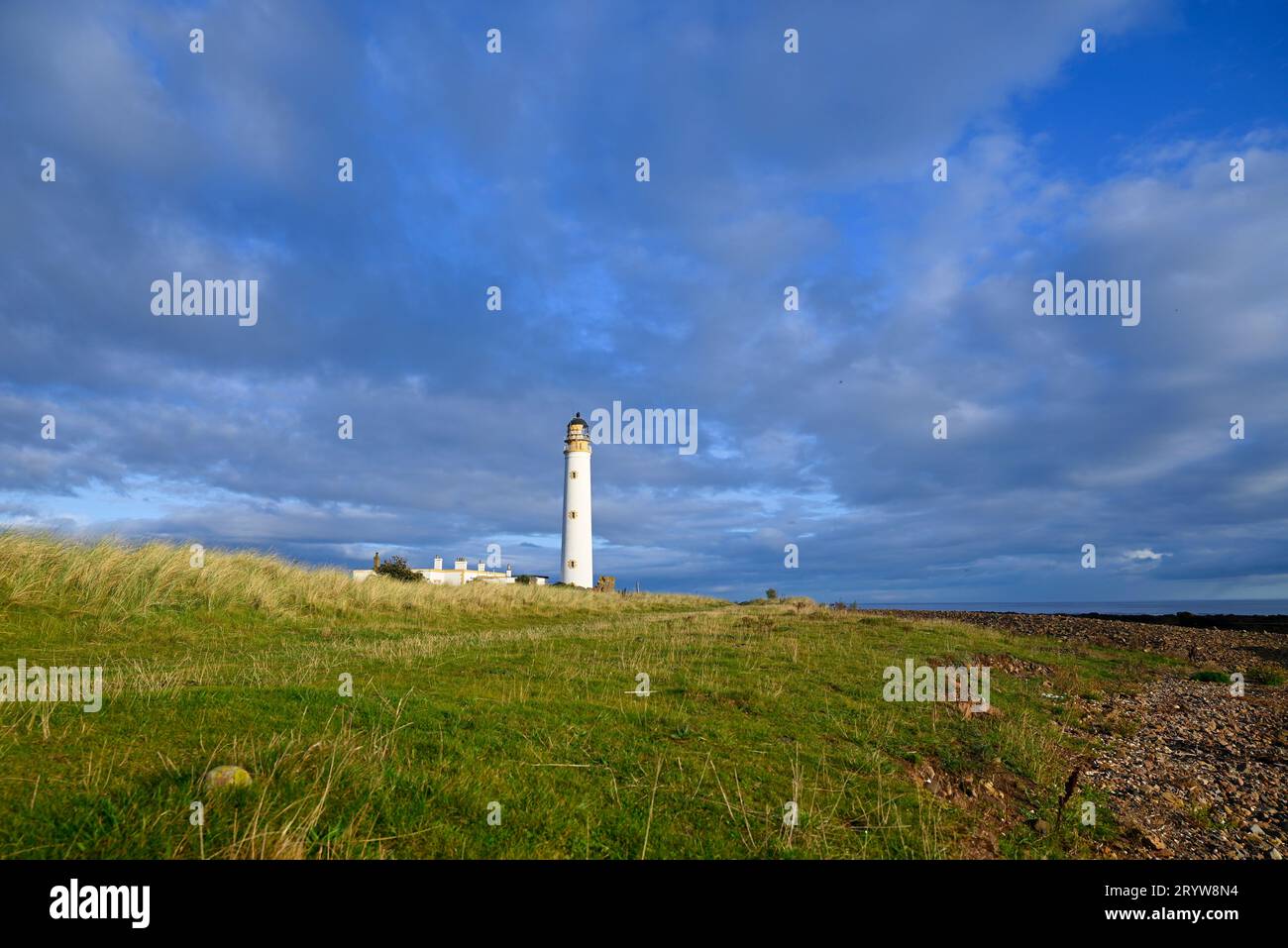 Barns Ness Lighthouse east Lothian Stock Photo - Alamy