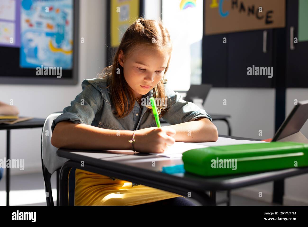 Lesson school teacher taking notes hi-res stock photography and images ...