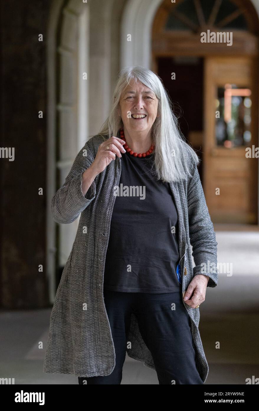 Mary Beard, English scholar of Ancient Rome, photographed at Cliveden ...