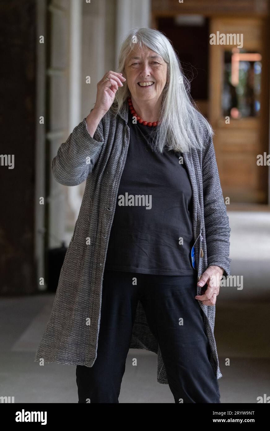 Mary Beard, English scholar of Ancient Rome, photographed at Cliveden ...