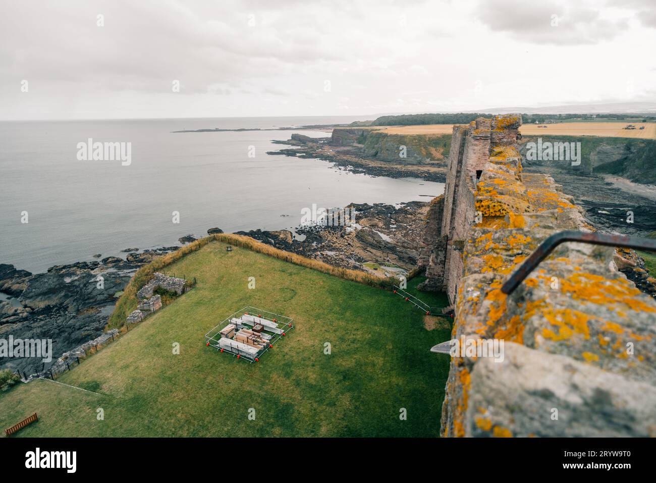 old street with historic buildings in the town centre of Alnwick in ...