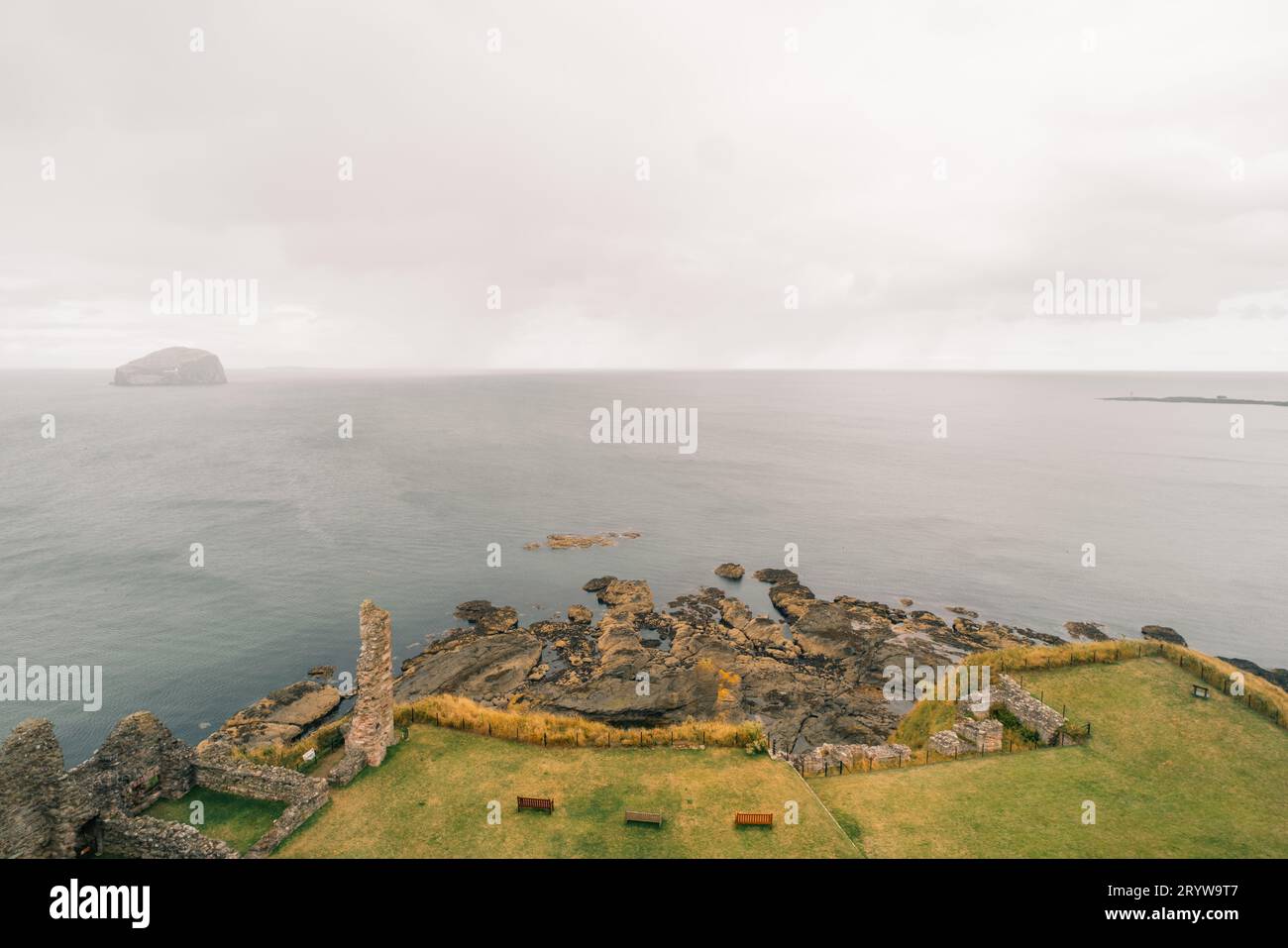 old street with historic buildings in the town centre of Alnwick in ...
