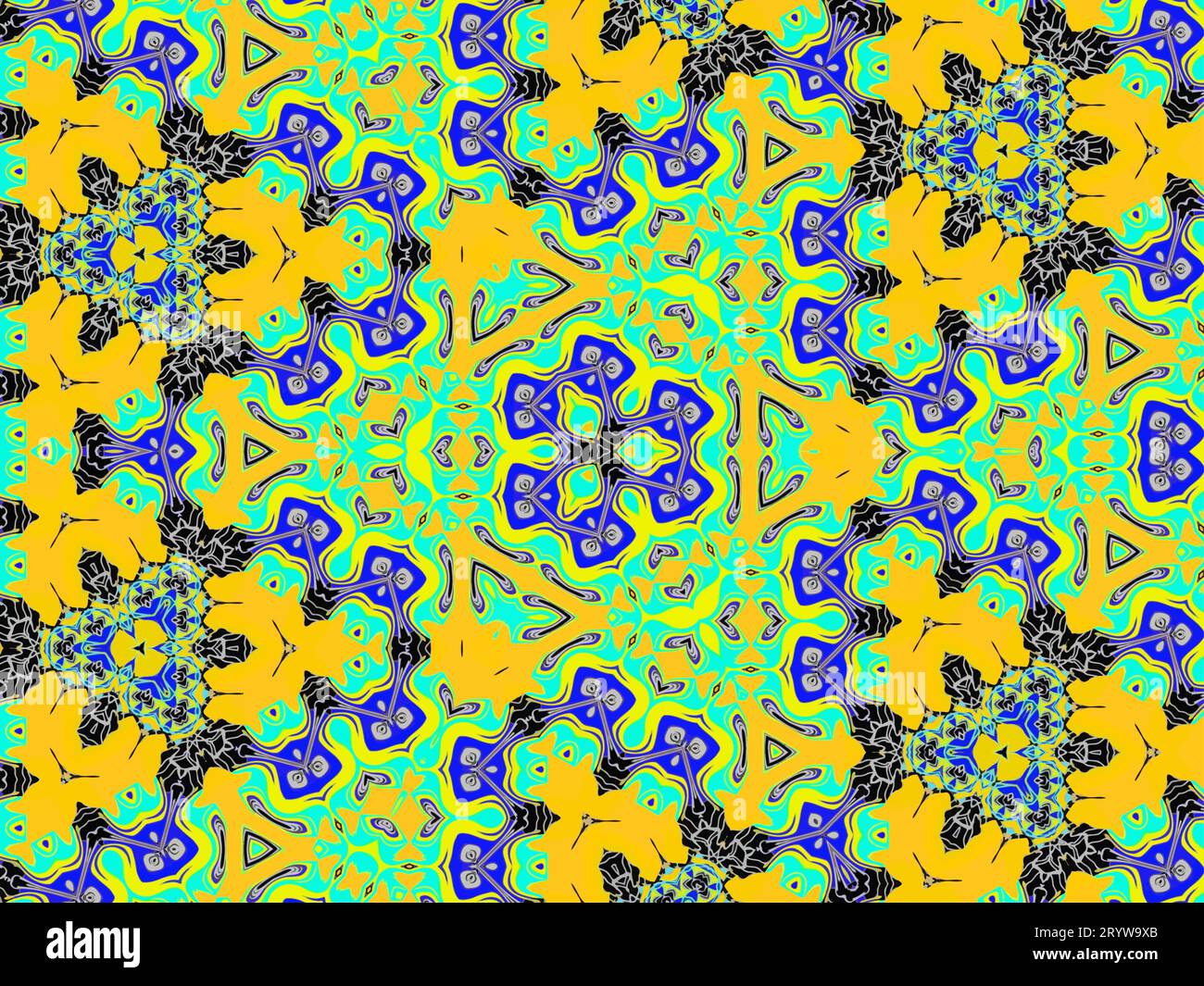 "A vibrant Abstract Kaleidoscope Art these art pieces capture striking ...