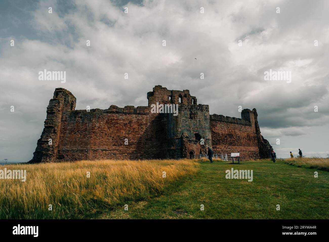 old street with historic buildings in the town centre of Alnwick in ...
