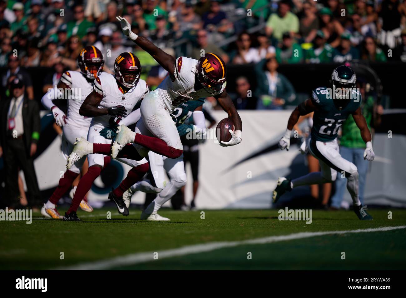 Washington Commanders' Brian Robinson Jr. plays during an NFL football ...