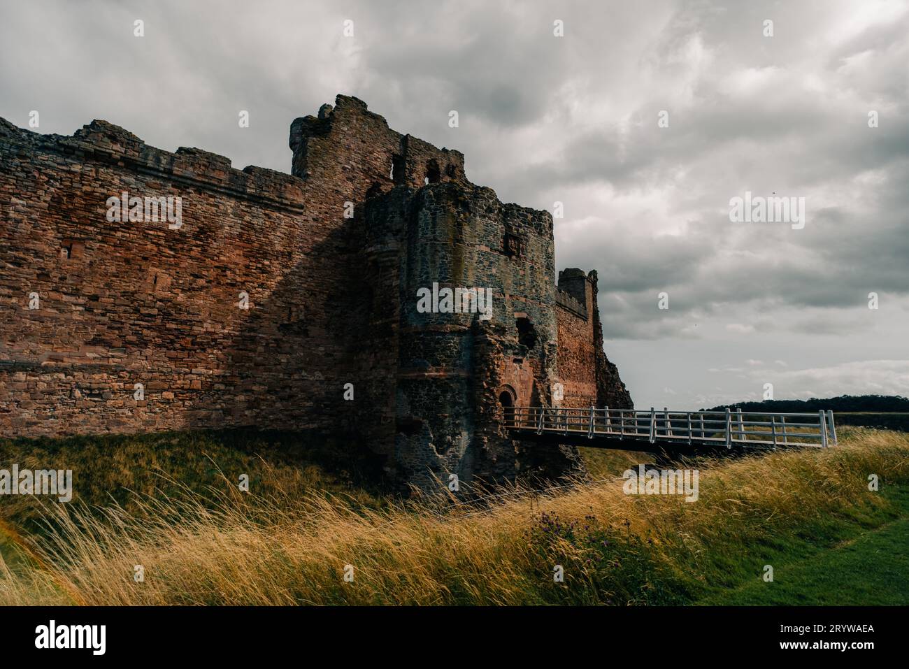 old street with historic buildings in the town centre of Alnwick in ...