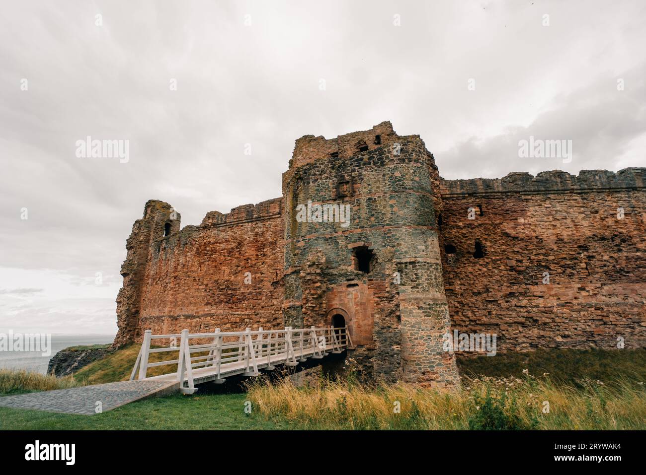 old street with historic buildings in the town centre of Alnwick in ...