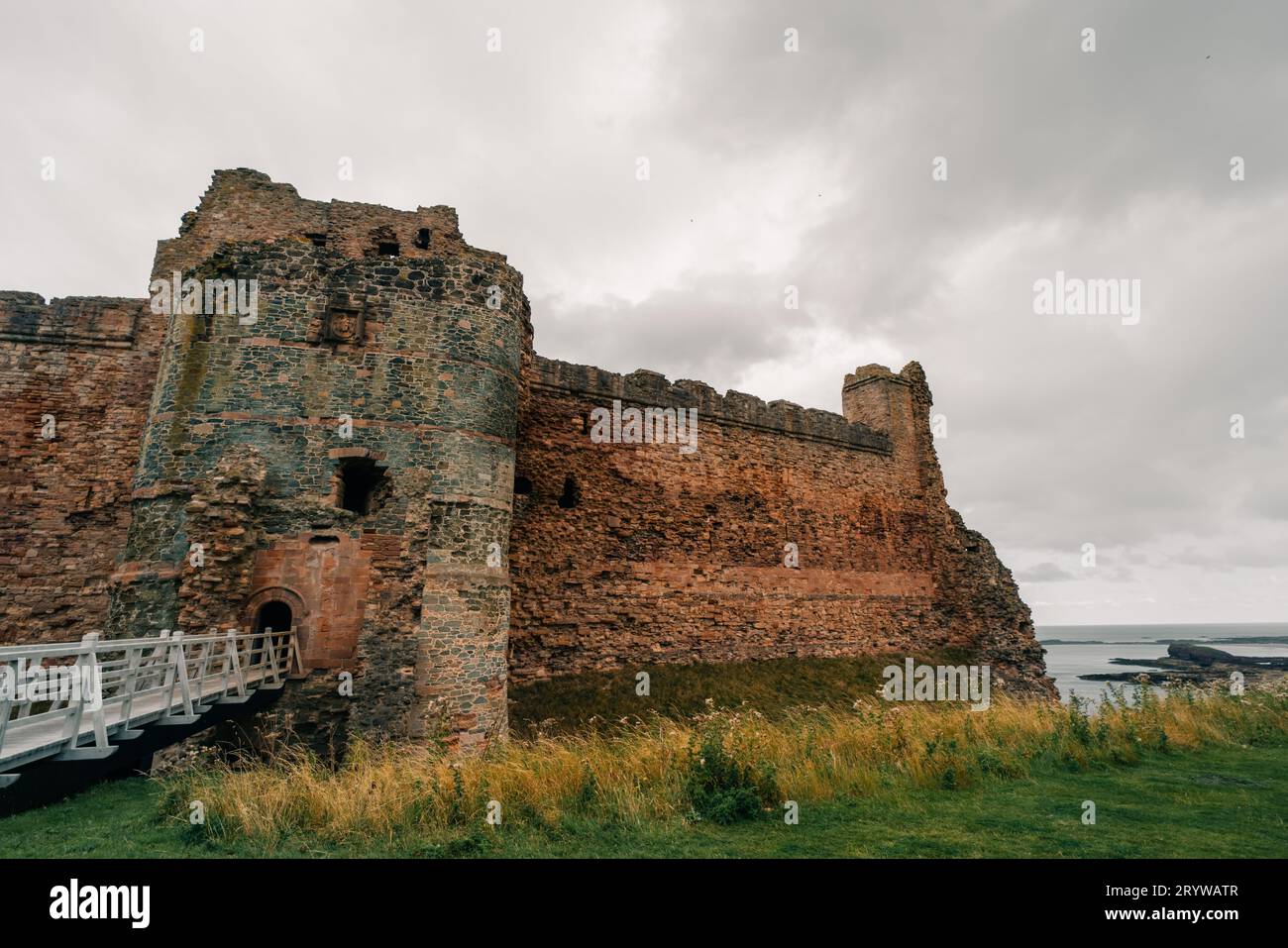 old street with historic buildings in the town centre of Alnwick in ...