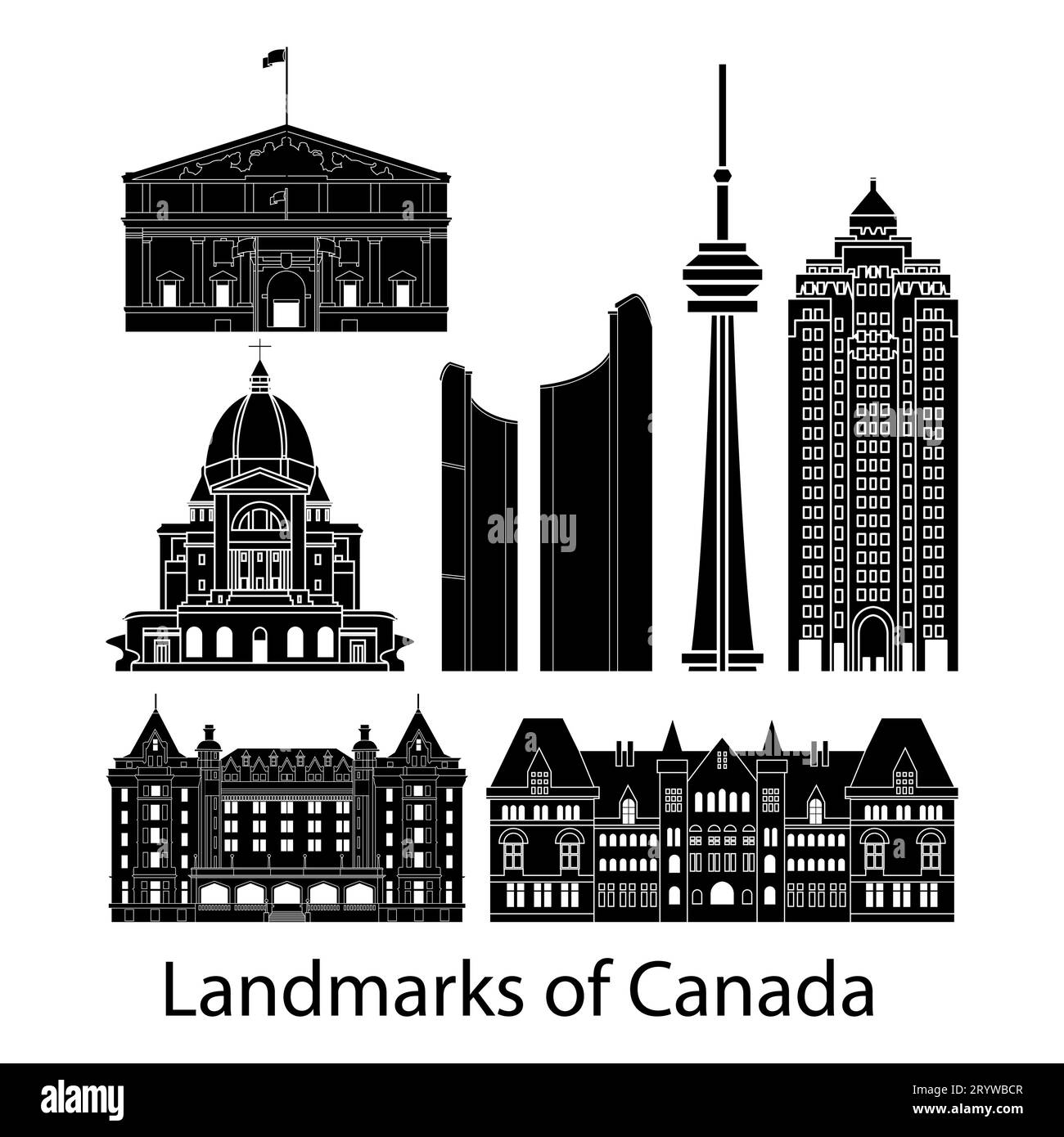 Silhouette Images Of Famous Landmarks