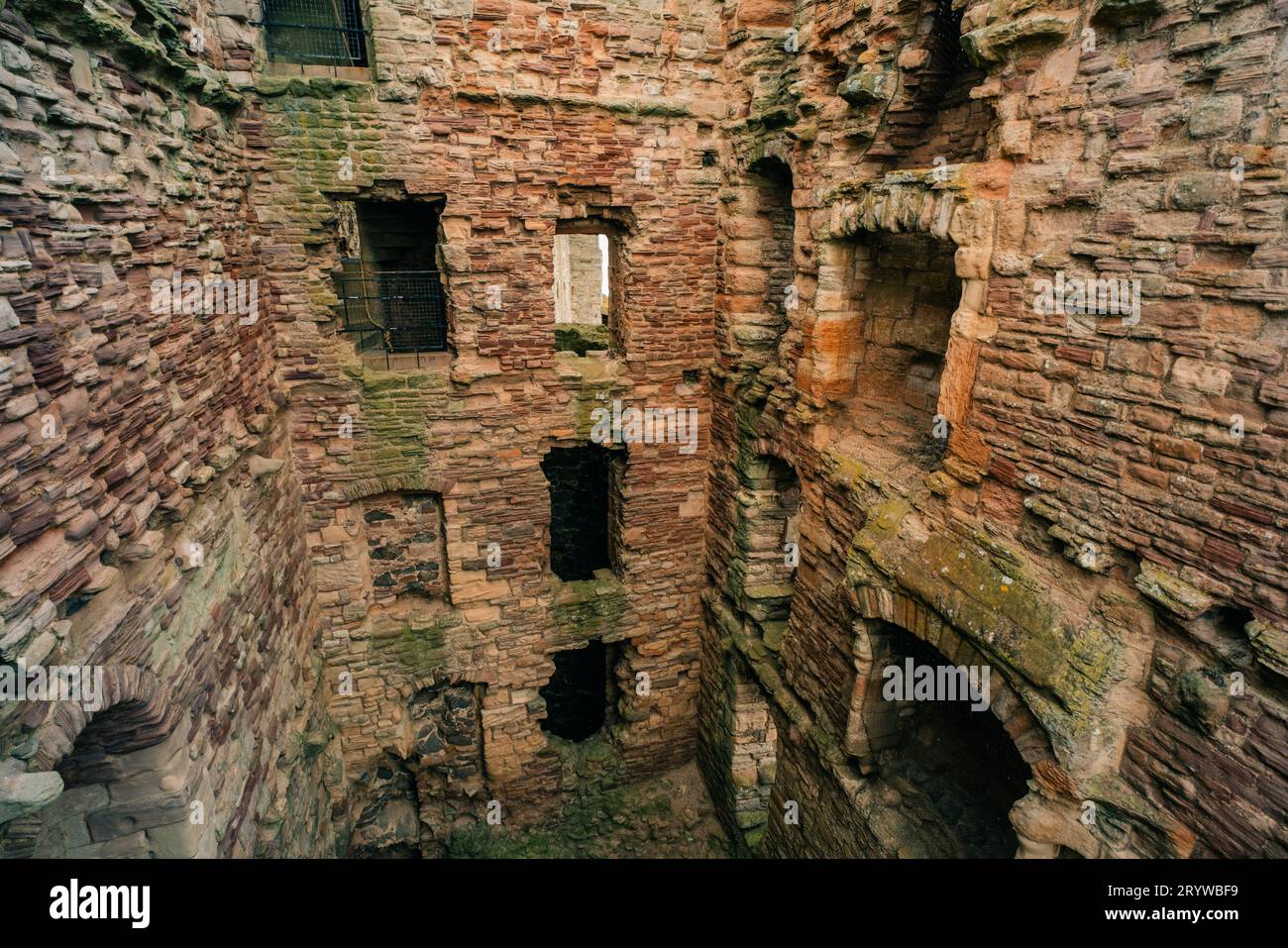 old street with historic buildings in the town centre of Alnwick in ...