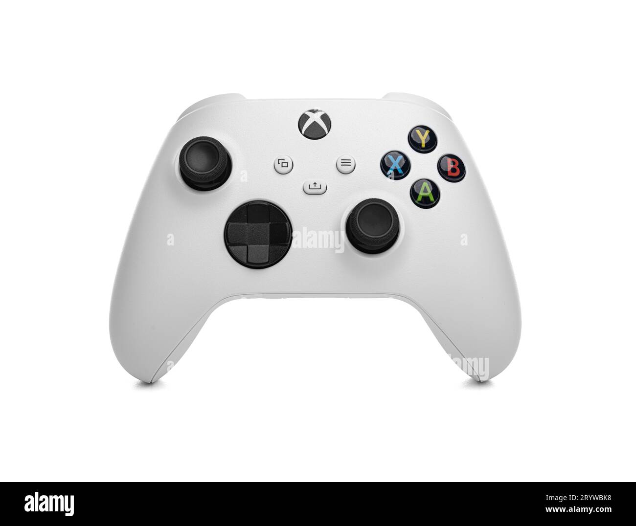 Microsoft Xbox Wireless Controller Robot White wireless gamepad Stock ...