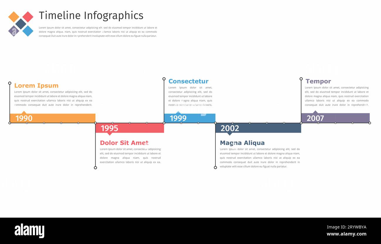 Timeline infographics template, flowchart, workflow or process ...