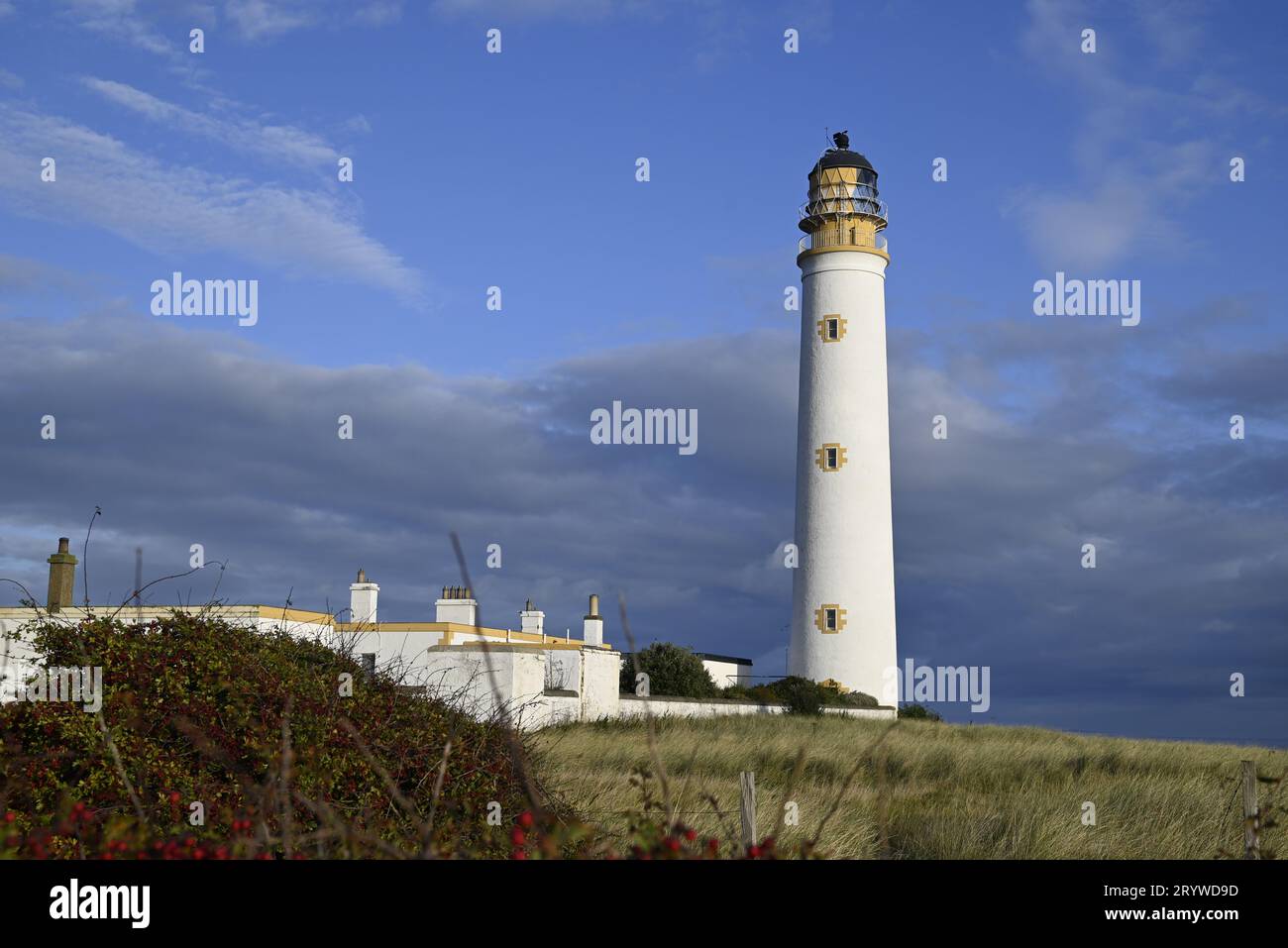 Barns Ness Lighthouse east Lothian Stock Photo - Alamy