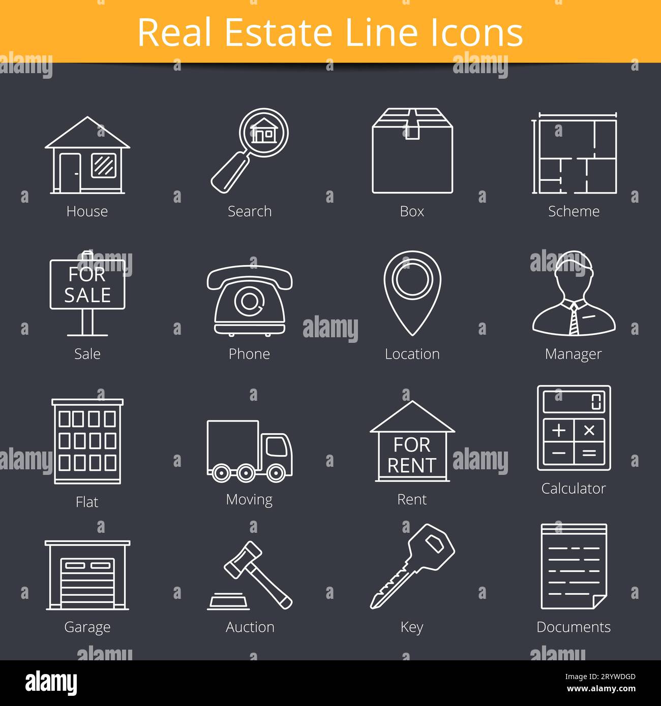 Cardboard house calculator key Stock Vector Images - Alamy