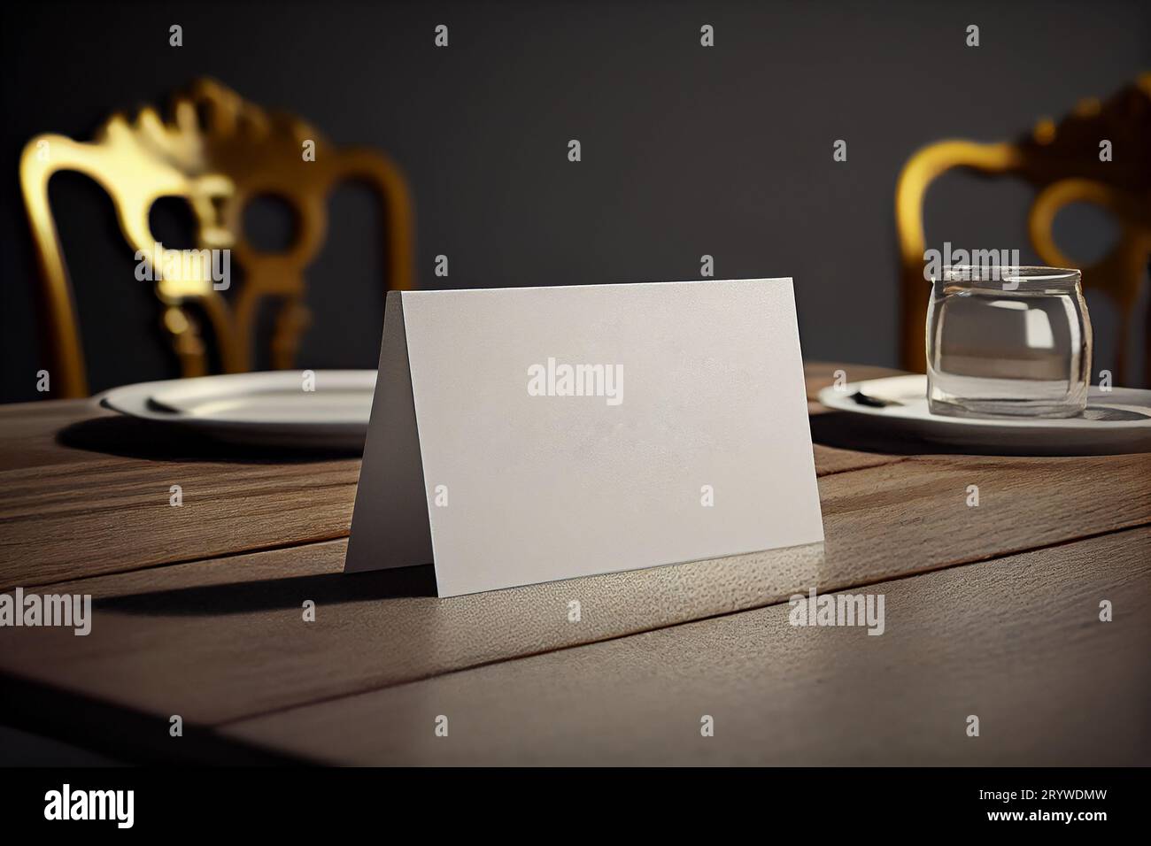 Menu card on table hi-res stock photography and images - Alamy