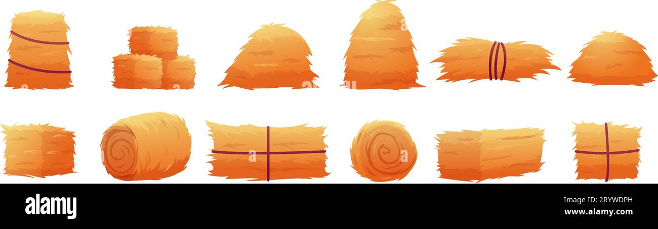 Straw hays Stock Vector Images - Alamy