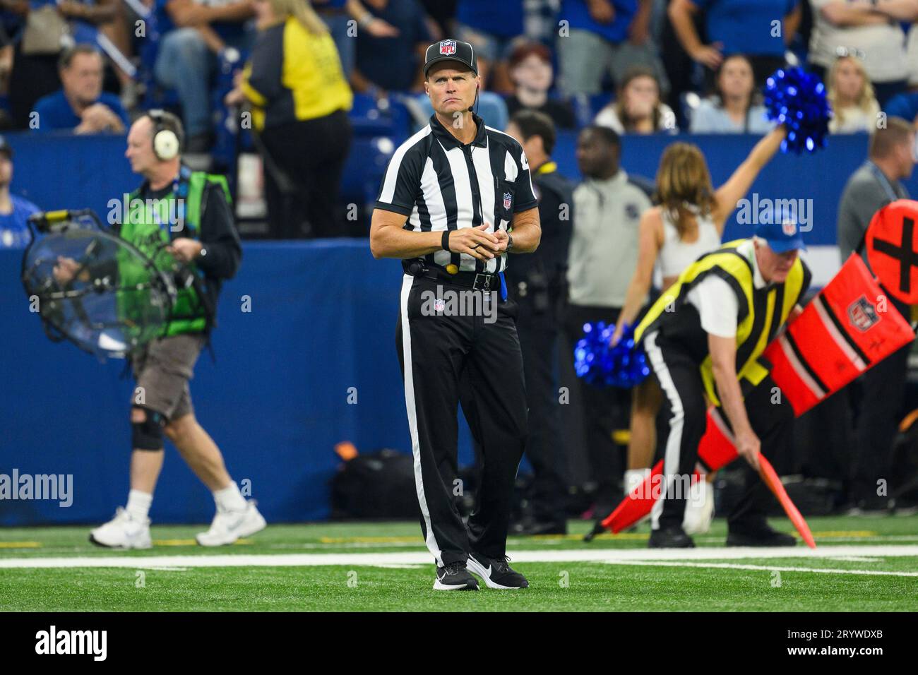 NFL line judge Brian Bolinger (40) on the field during an NFL football ...