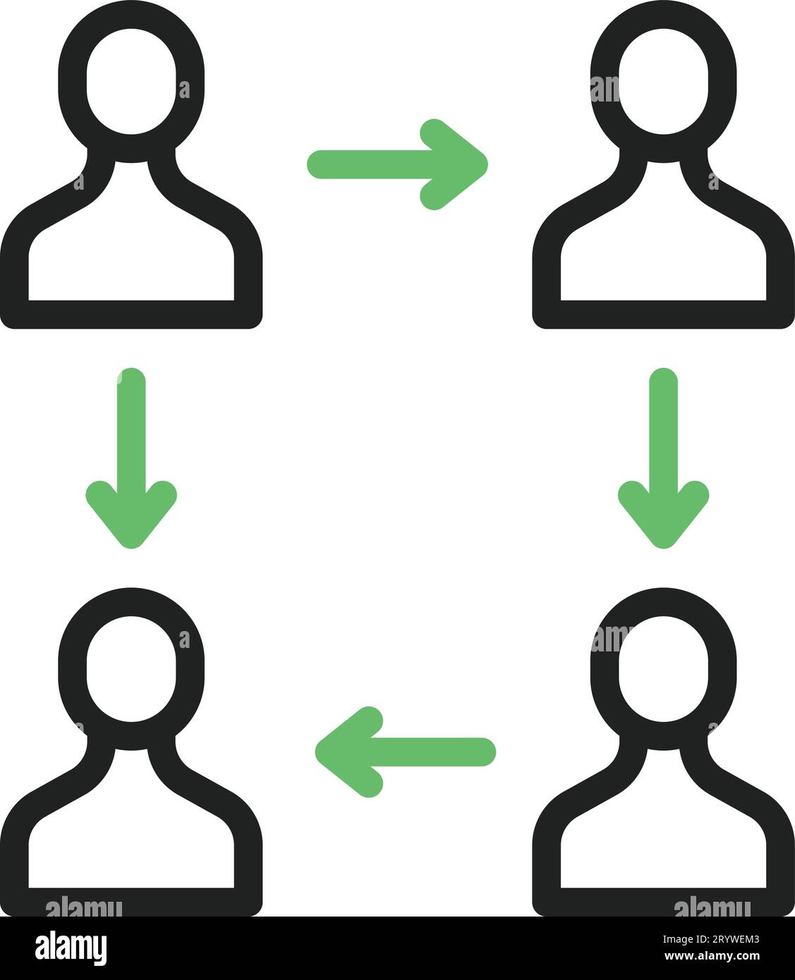 Collaborative cooperation Stock Vector Images - Alamy