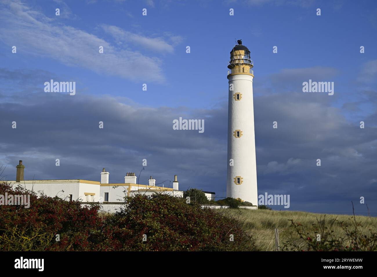 Barns Ness Lighthouse east Lothian Stock Photo - Alamy