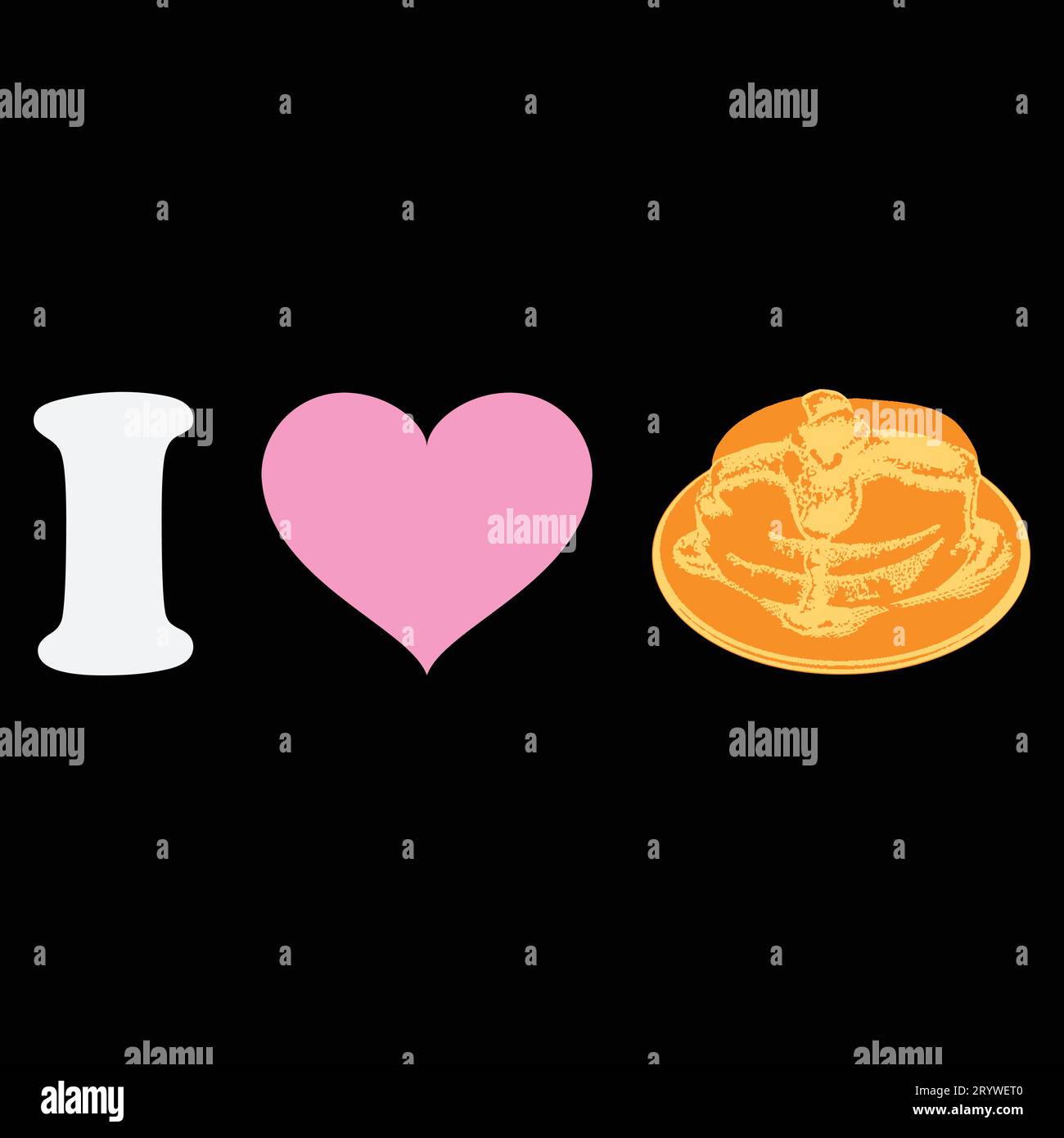 Plate delicious pancakes in Stock Vector Images - Alamy