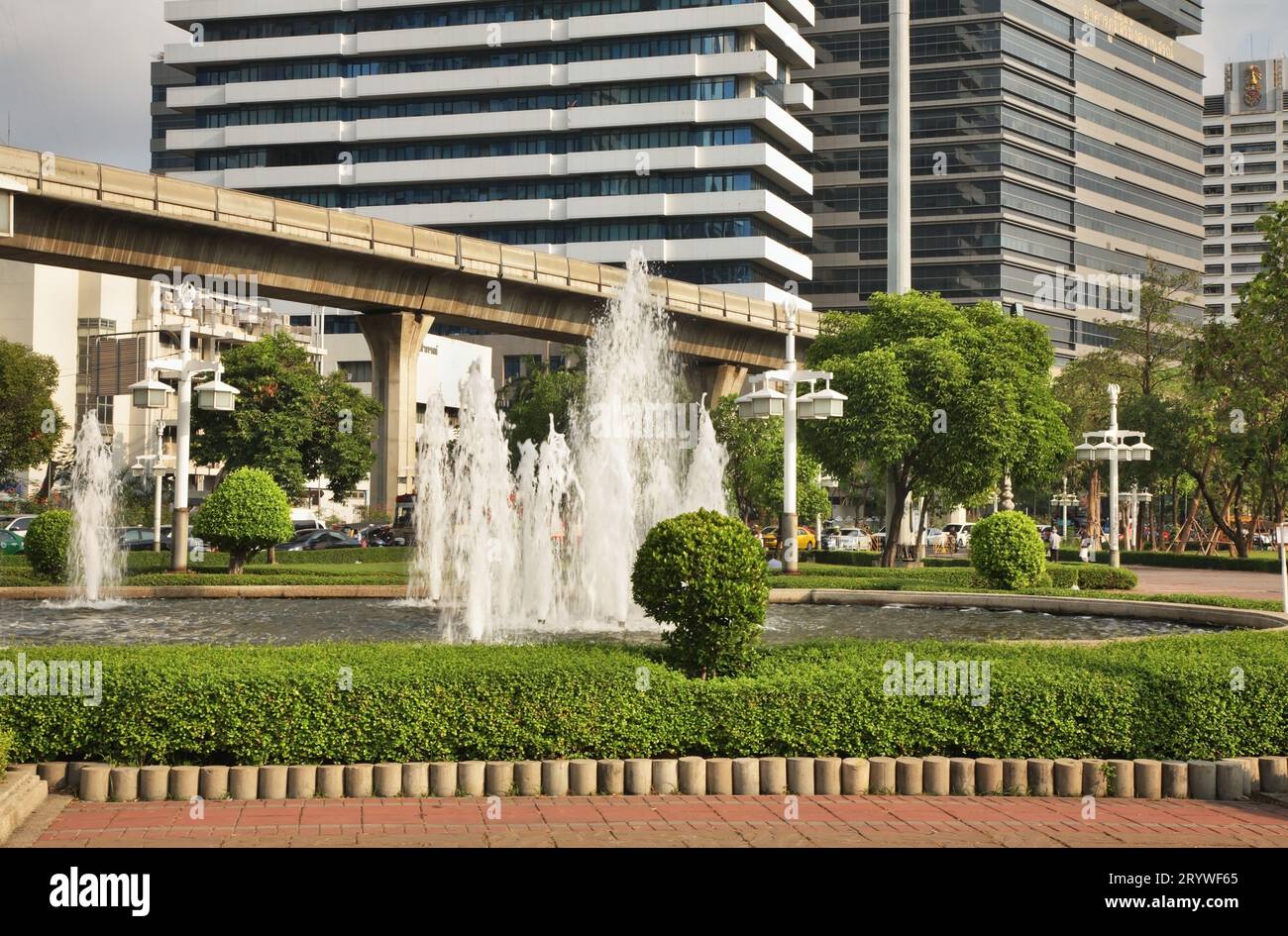 Bangkok Mass Transit System - BTS (Skytrain) in Bangkok. Kingdom of ...