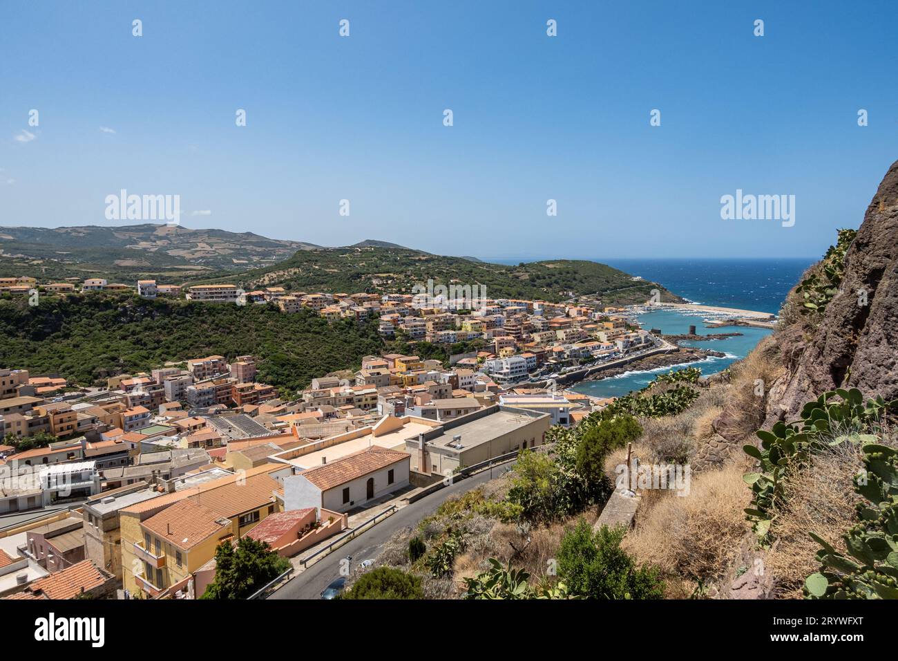 Medieval town of Castelsardo, Province of Sassari, Sardinia, Italy ...
