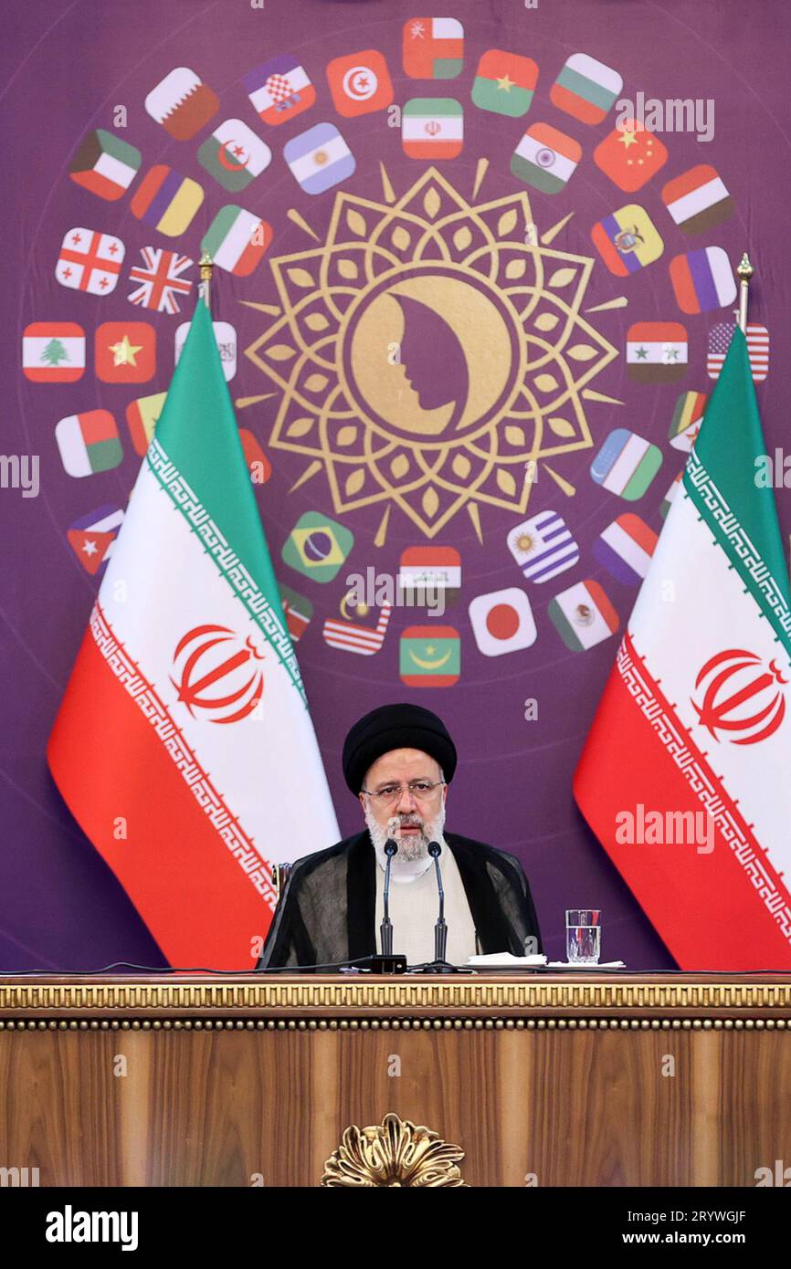 Mashhad, Razavi Khorasan, Iran. 2nd Oct, 2023. Iranian President ...