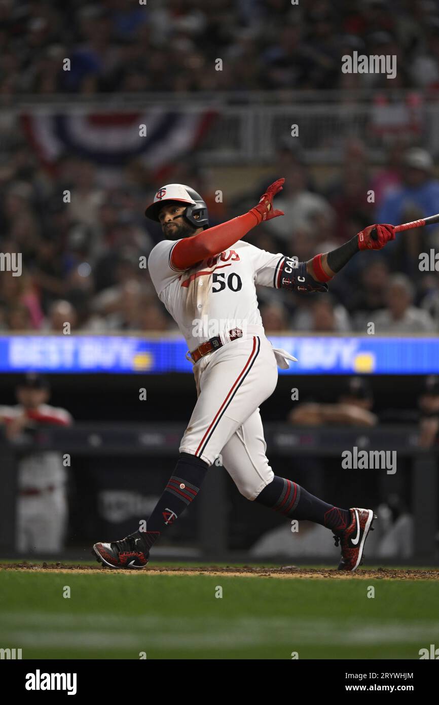 MINNEAPOLIS, MN - SEPTEMBER 22: Minnesota Twins Outfield Willi Castro ...